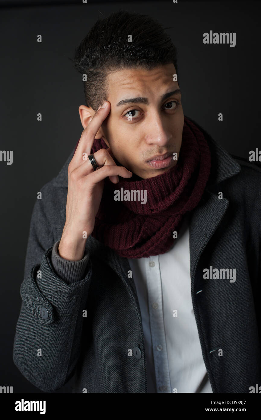 Man has a headache Stock Photo - Alamy
