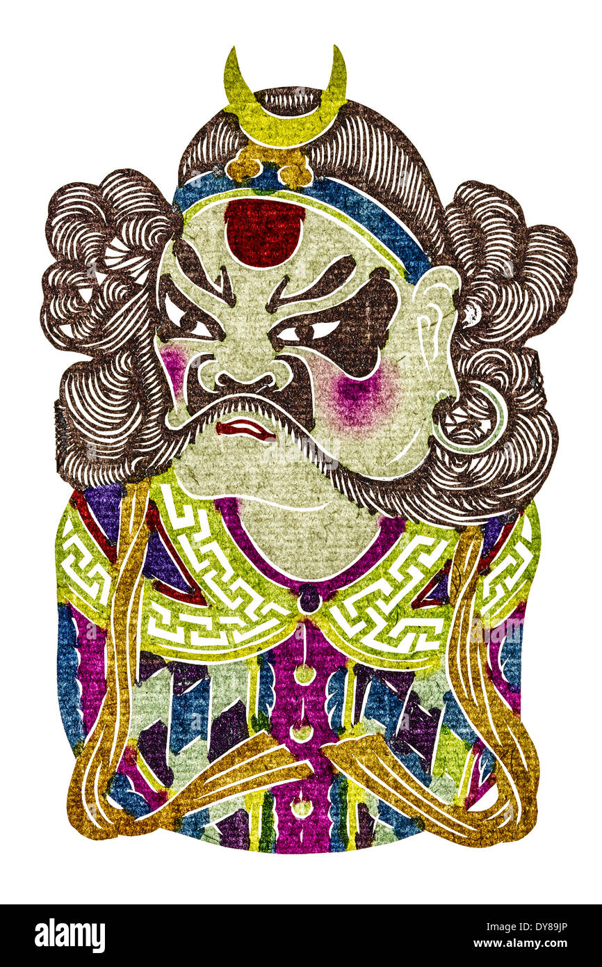 Chinese tradition opera mask, isolated on white background Stock Photo ...