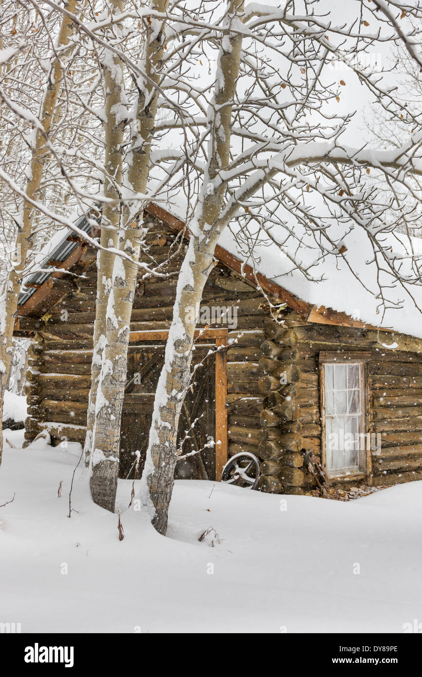 Cozy winter cabin hi-res stock photography and images - Alamy