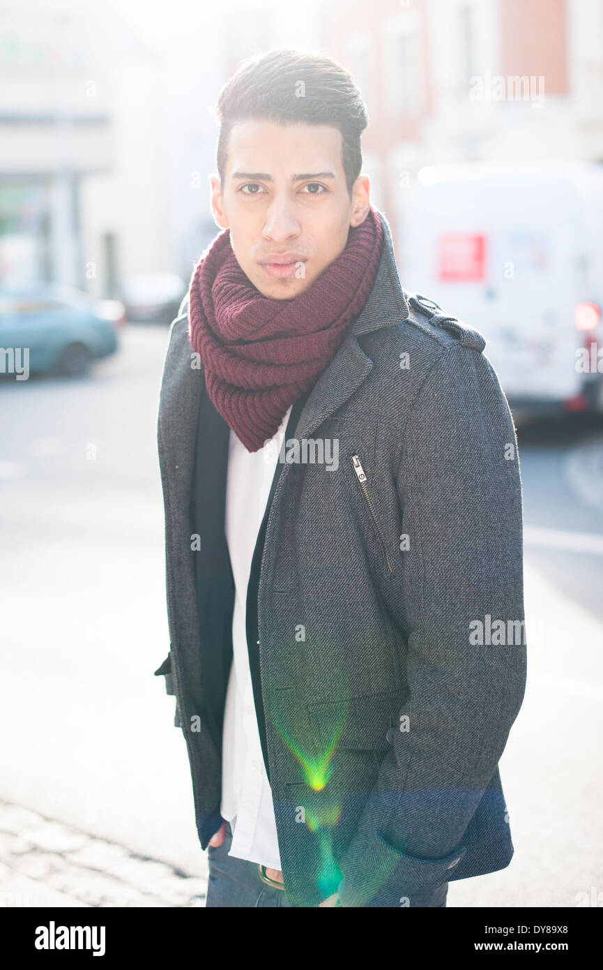 Young man in the city Stock Photo - Alamy