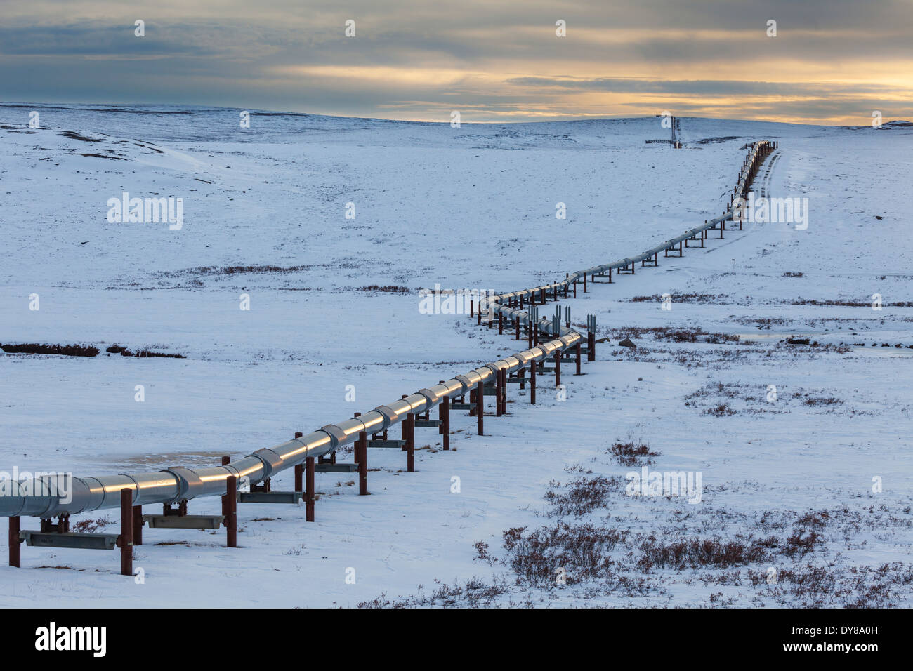 Oil Pipeline Alaska Winter High Resolution Stock Photography and Images ...