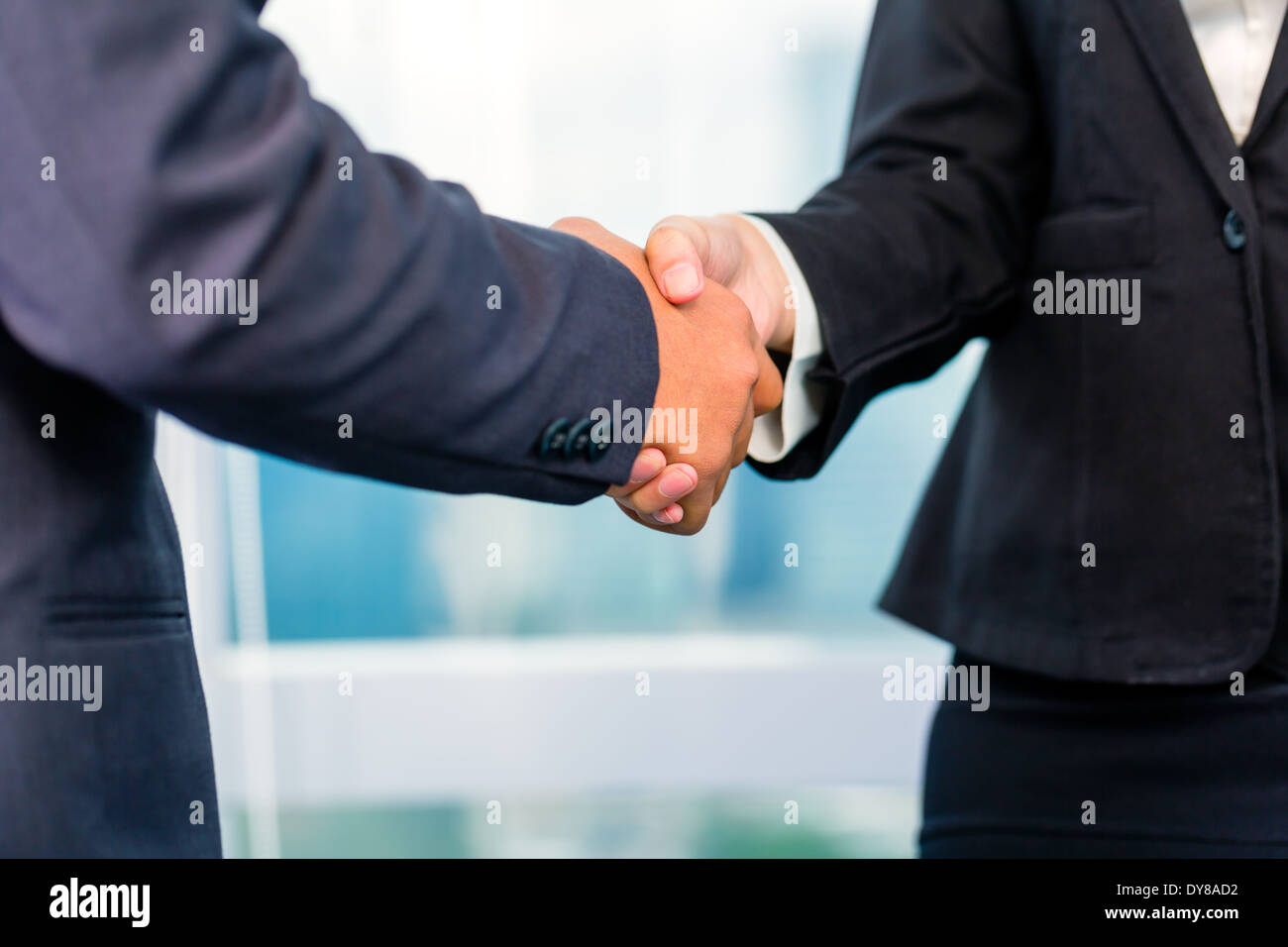 Group asian businessperson shaking hands hi-res stock photography and ...