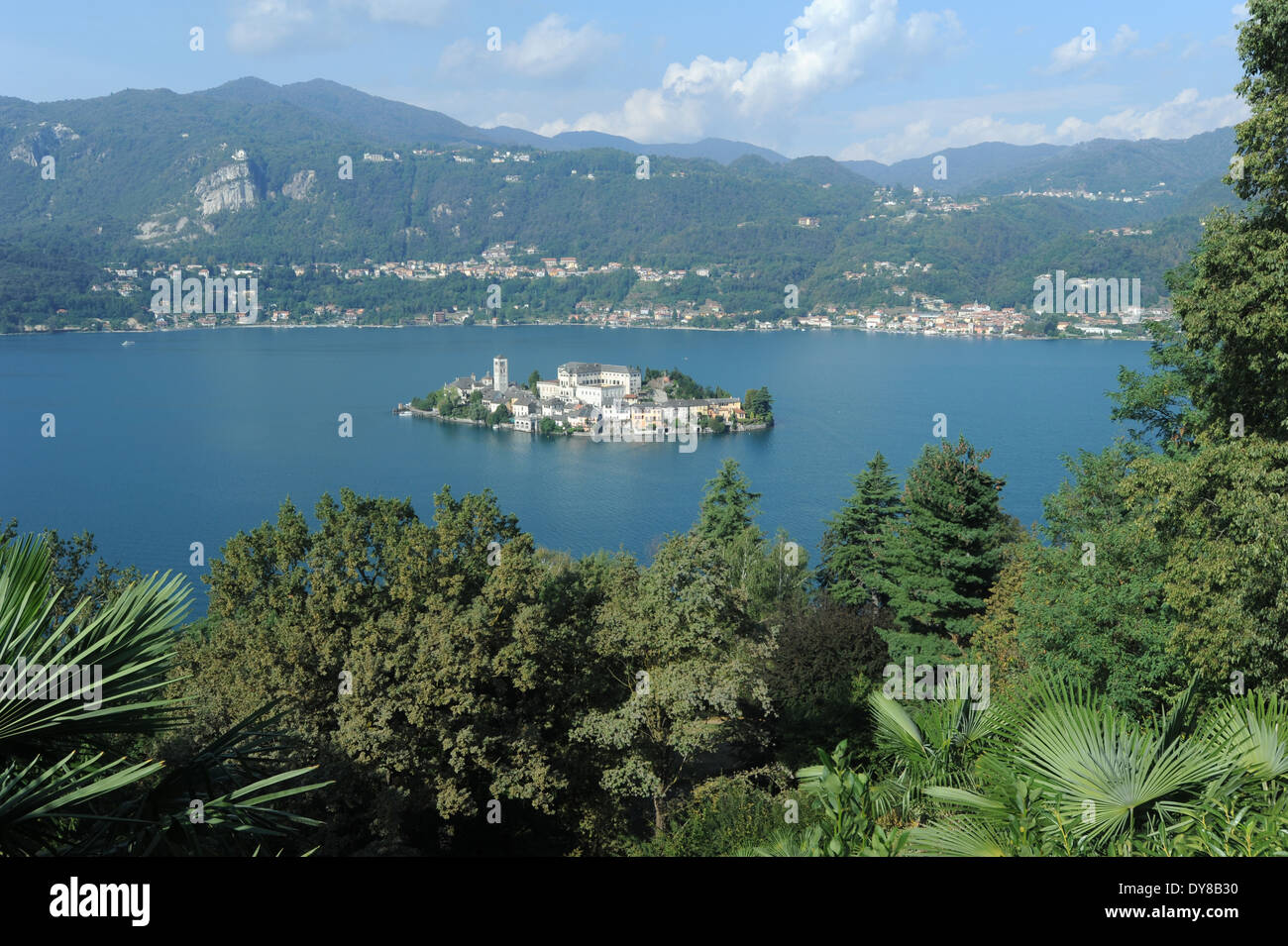 Italy, Piemont, Orta, San Giulio, lake, island, isle, building, scenery ...