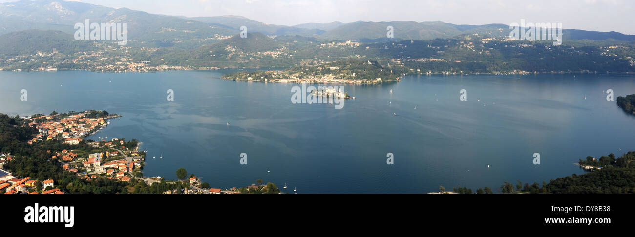 Italy, Piemont, Orta, San Giulio, lake, island, isle, building, scenery ...