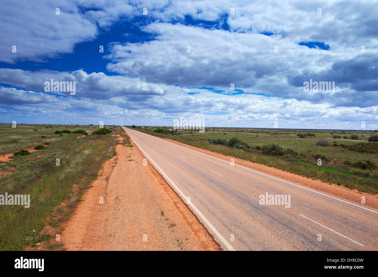 Australia, highway, street, Nullarbor, Western Australia, straight ...