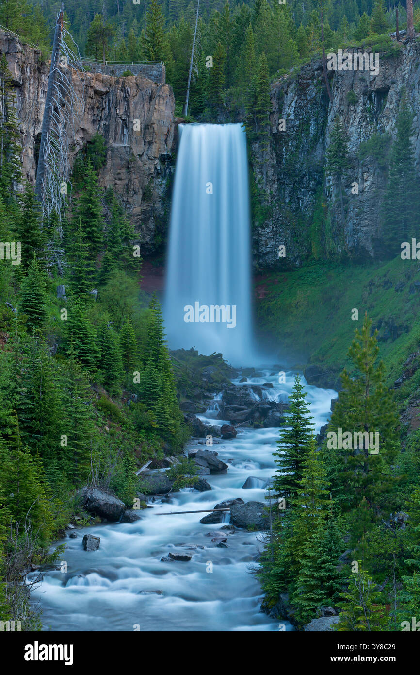 Tumalo Falls near Bend, Oregon in the central Oregon high desert Stock ...
