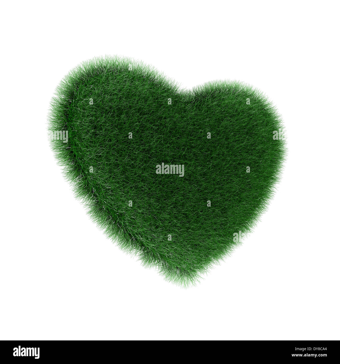 grass heart shaped isolated on white background Stock Photo - Alamy