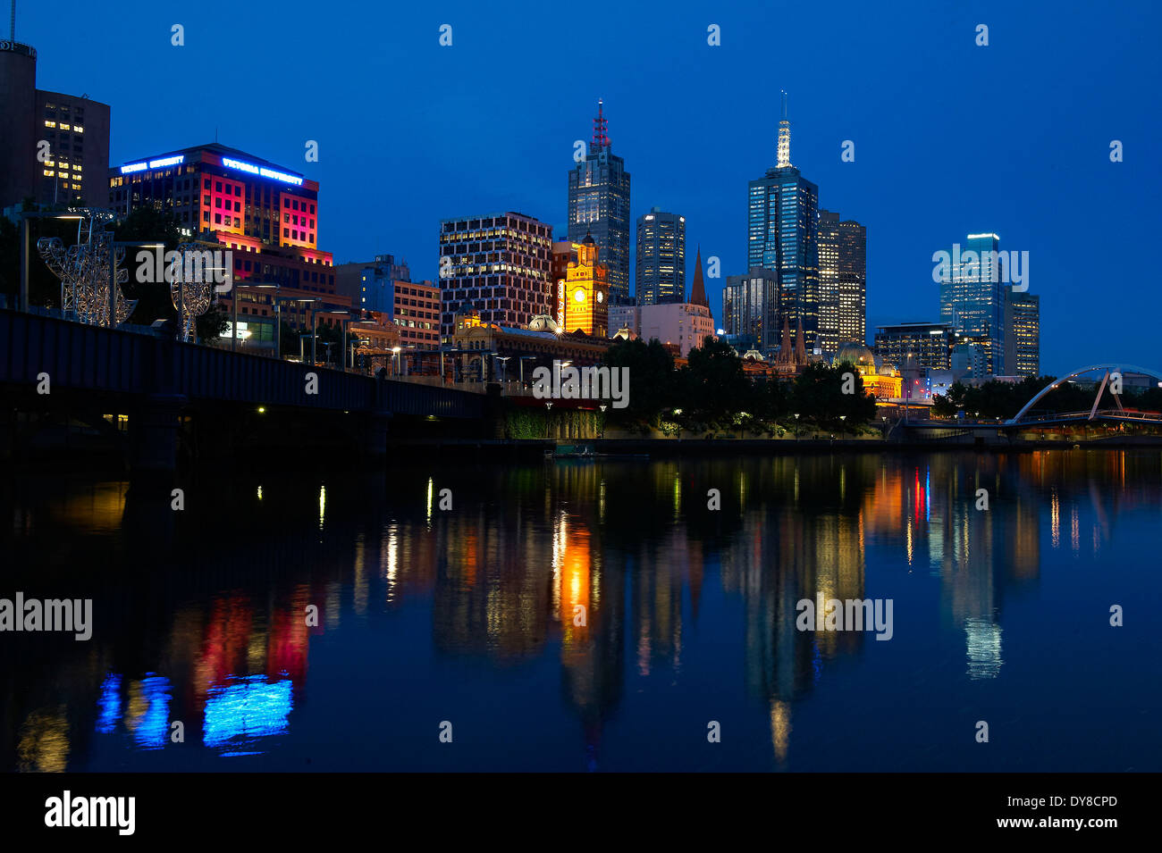 Melbourne skyline australia hi-res stock photography and images - Alamy