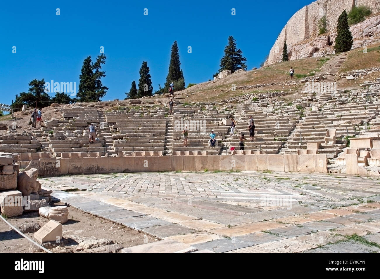 Theatre of Dionysus Eleuthereus on the slops of the Acropolis, Athens ...