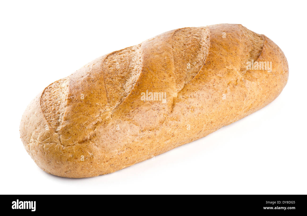 Bread on white background Stock Photo - Alamy