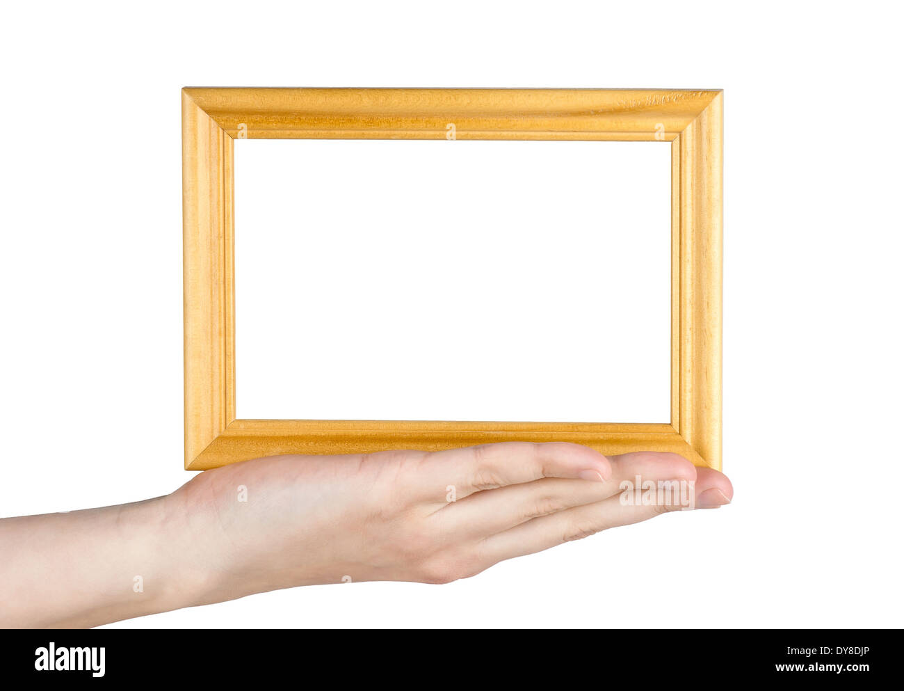 Frame in hand on white background Stock Photo - Alamy