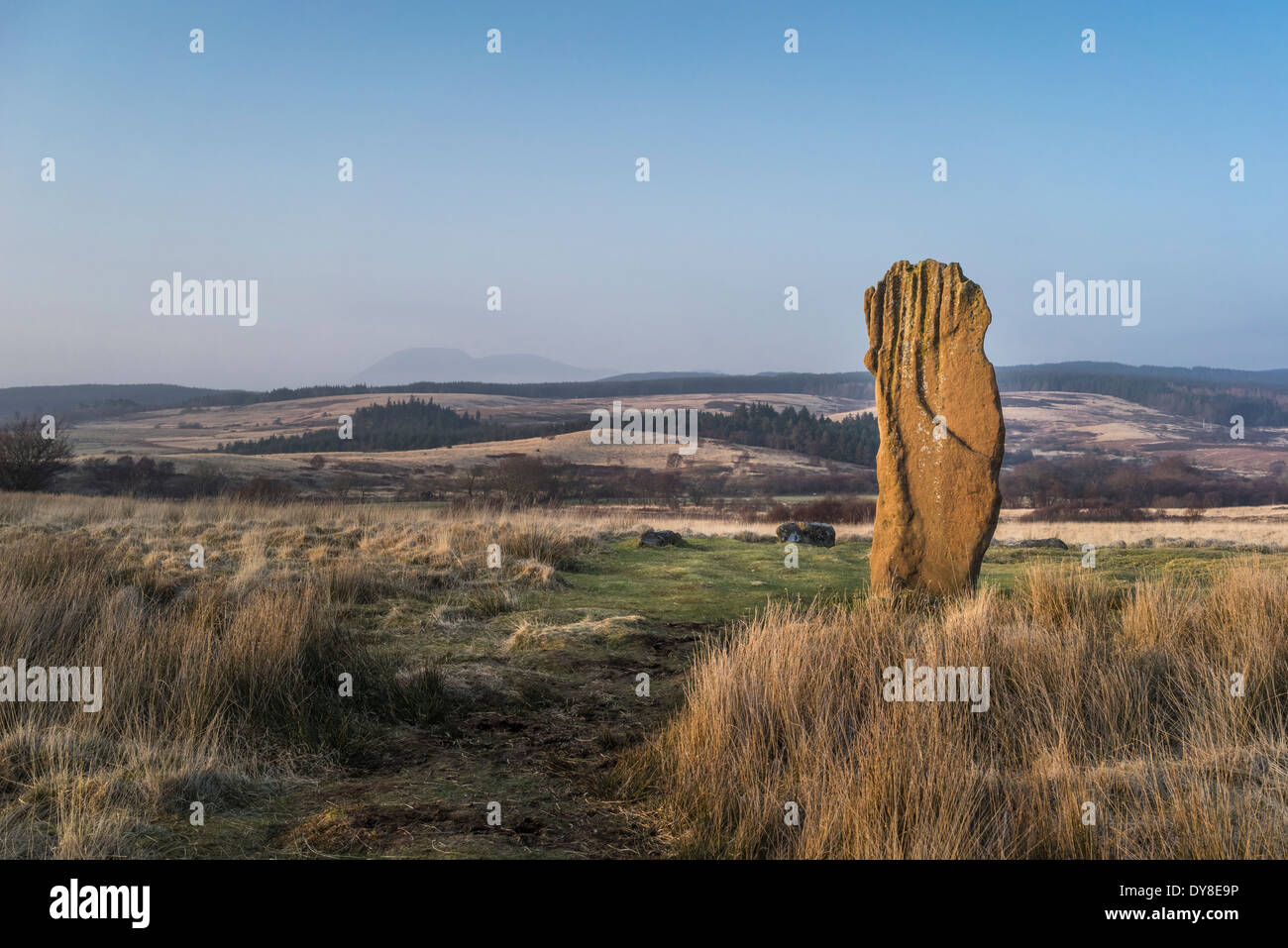 Machrie Moor stone circles on the Isle of Arran in Scotland Stock Photo ...
