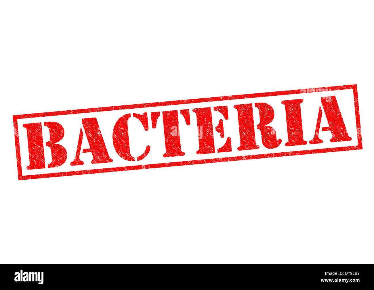 BACTERIA red Rubber stamp over a white background Stock Photo - Alamy