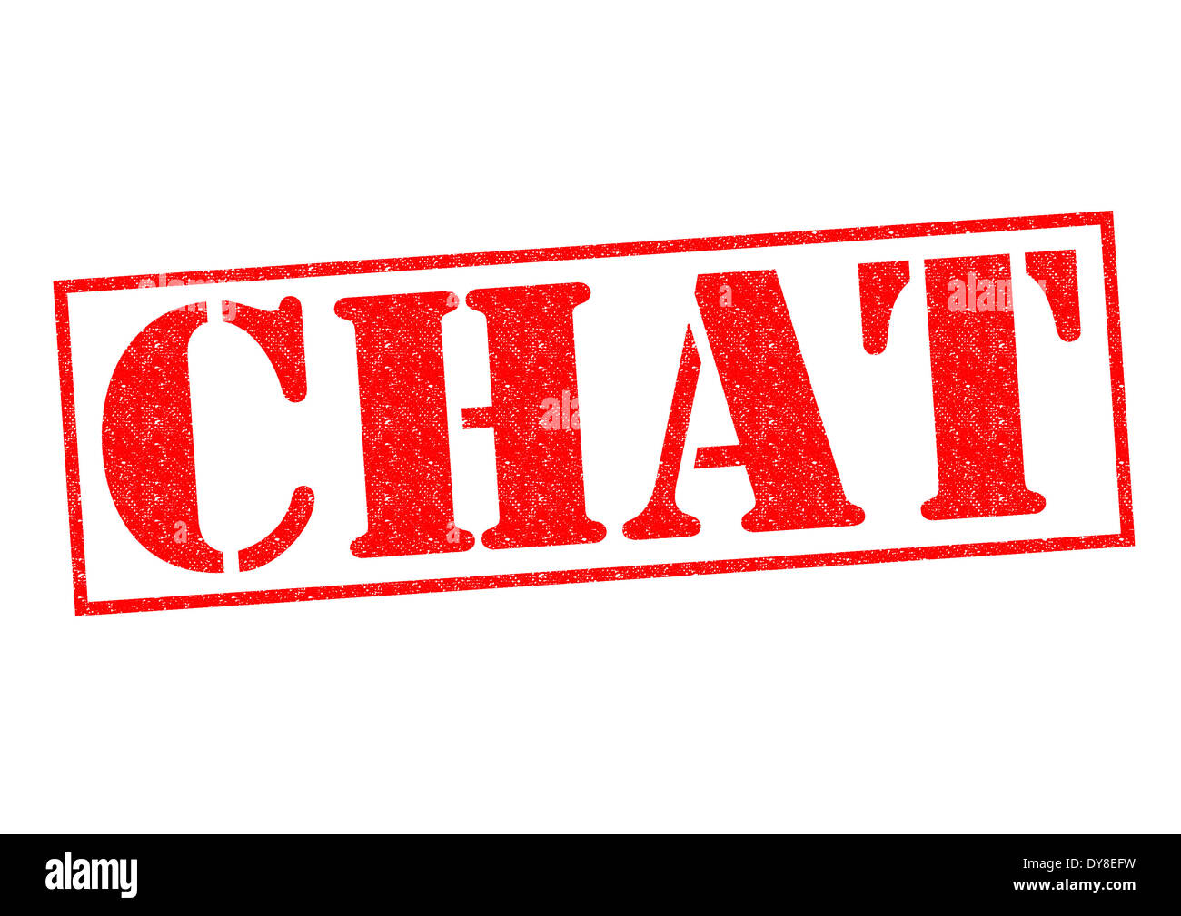 CHAT red Rubber Stamp over a white background Stock Photo - Alamy