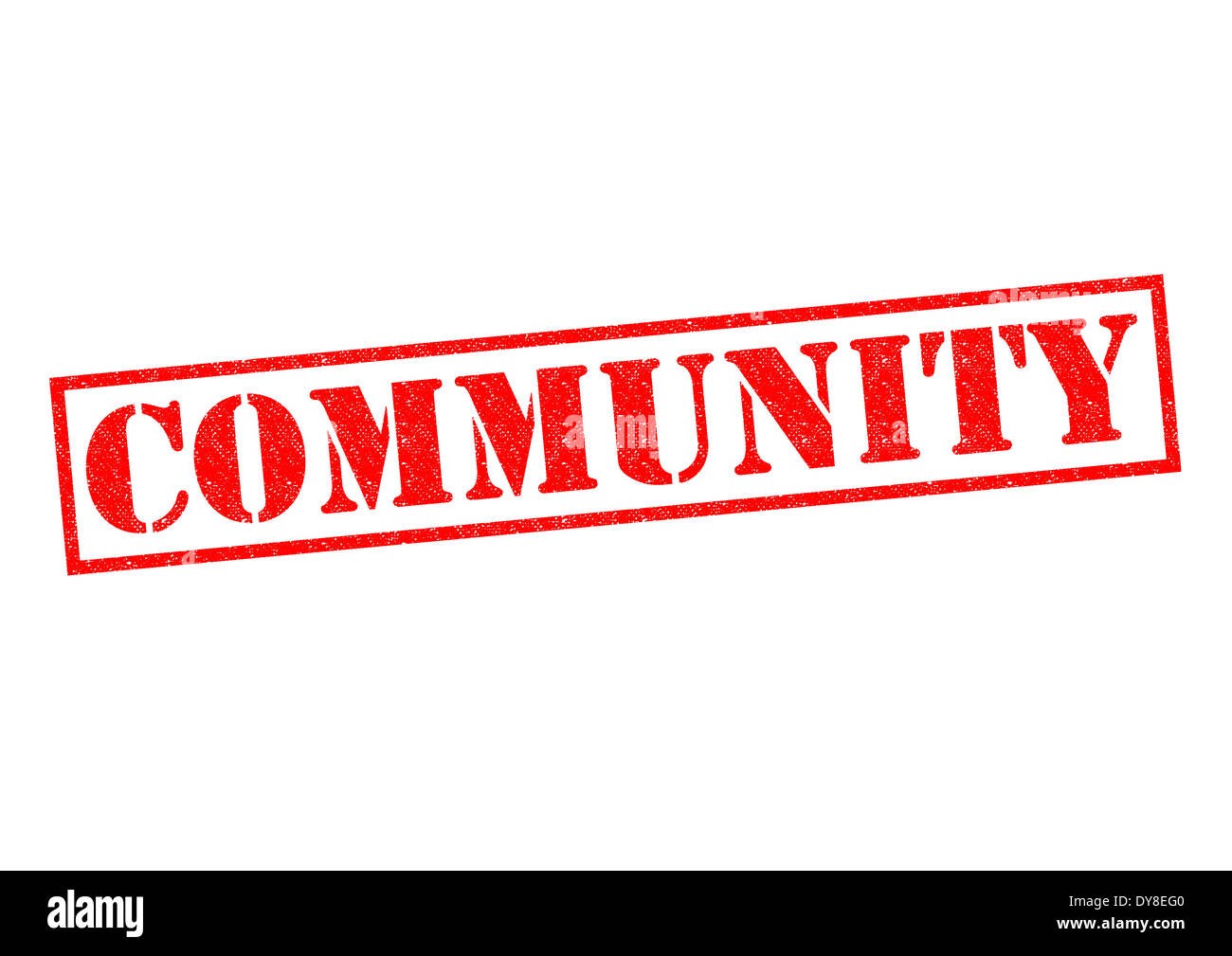 COMMUNITY red Rubber Stamp over a white background Stock Photo - Alamy
