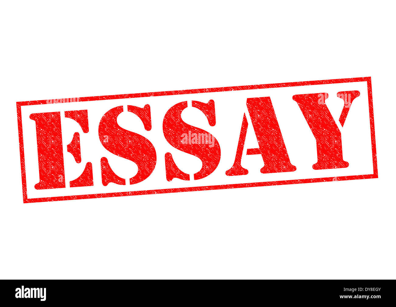 ESSAY red Rubber Stamp over a white background Stock Photo - Alamy
