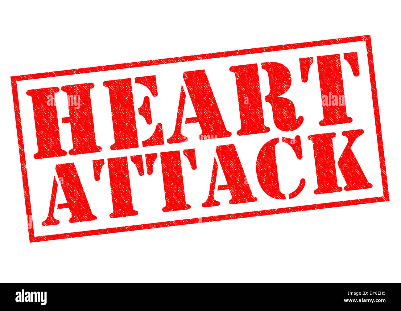 HEART ATTACK red Rubber Stamp over a white background Stock Photo - Alamy