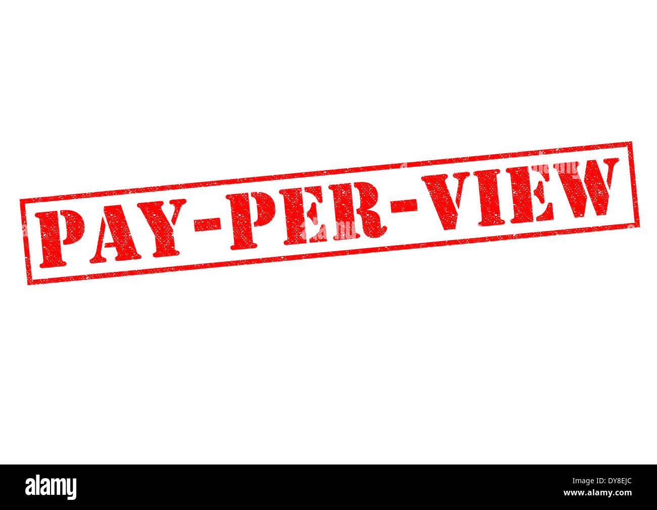 PAY PER VIEW red Rubber Stamp over a white background Stock Photo - Alamy