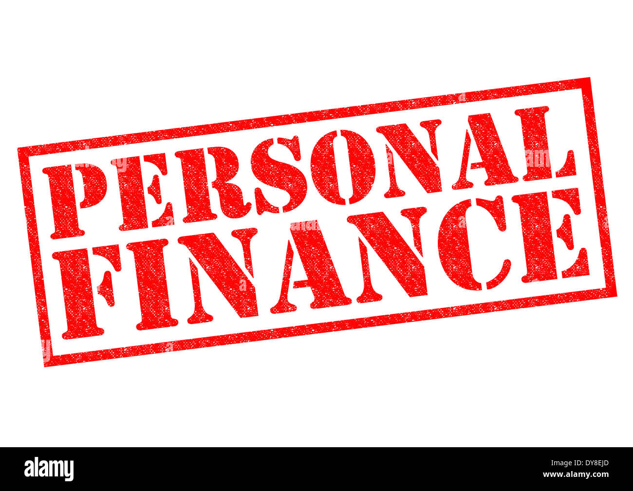 PERSONAL FINANCE red Rubber Stamp over a white background Stock Photo ...
