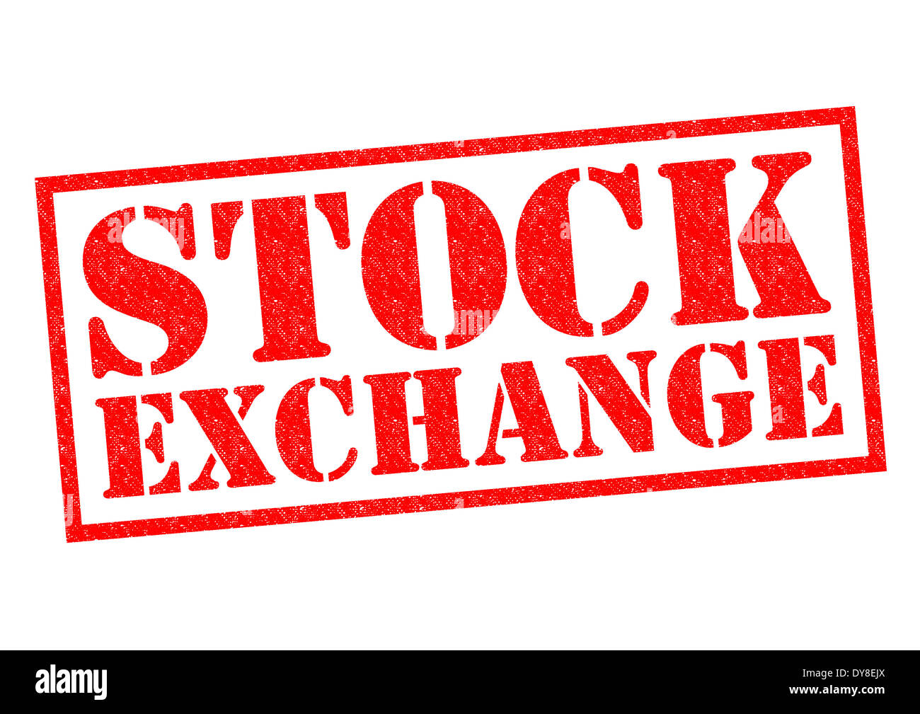 STOCK EXCHANGE red Rubber Stamp over a white background Stock Photo - Alamy