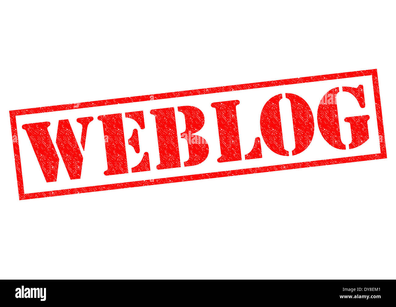WEBLOG red Rubber Stamp over a white background Stock Photo - Alamy