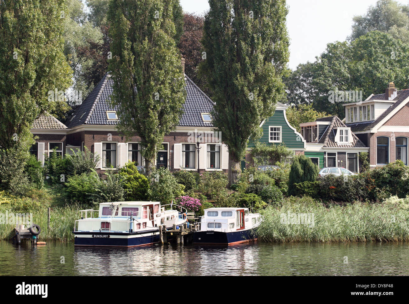 Traditional dutch houses in Amsterdam north Stock Photo - Alamy