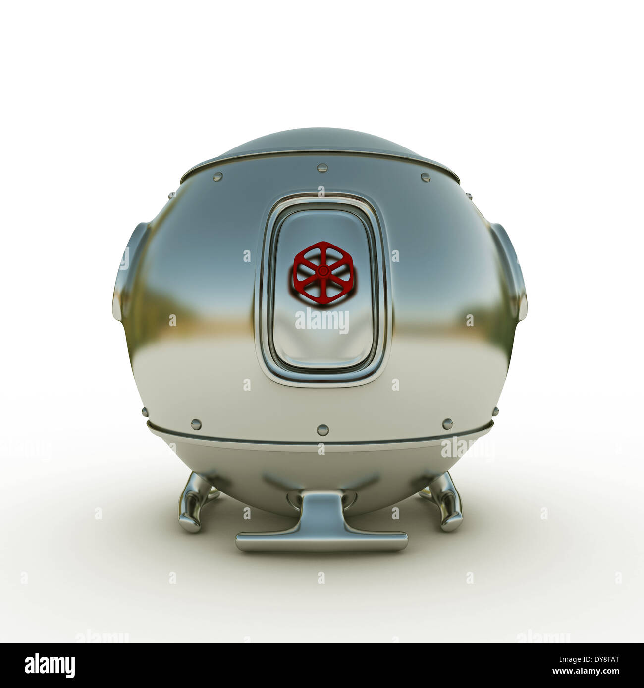 space capsule isolated on white background Stock Photo - Alamy