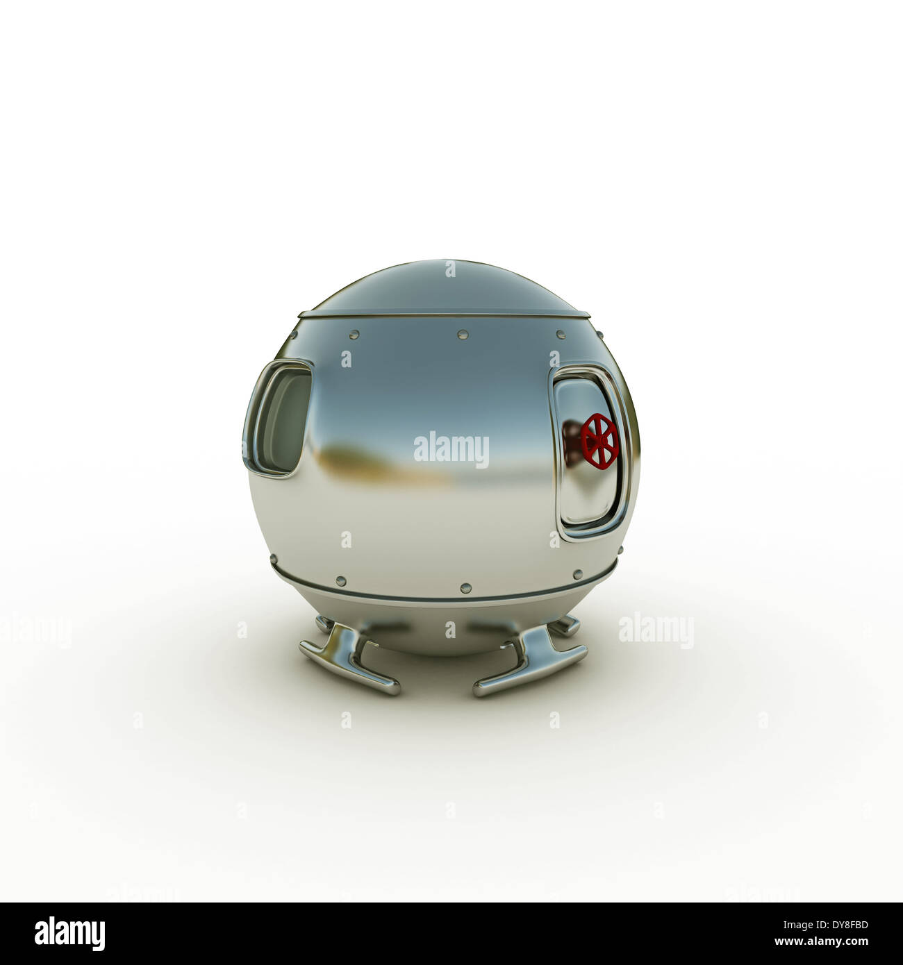 space capsule isolated on white background Stock Photo - Alamy