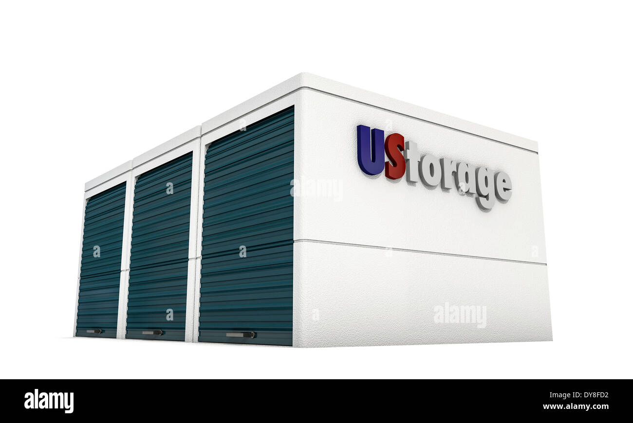 storage units isolated on white background Stock Photo - Alamy