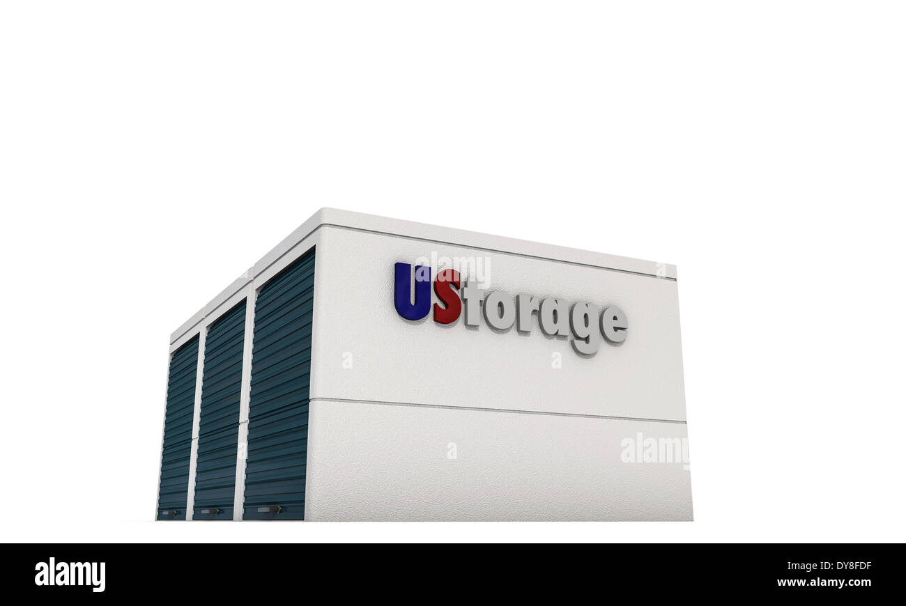 storage units isolated on white background Stock Photo - Alamy