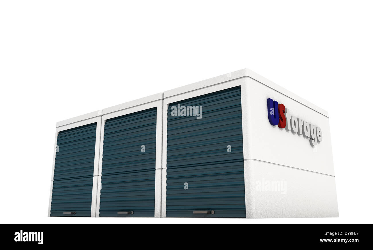 storage units isolated on white background Stock Photo - Alamy