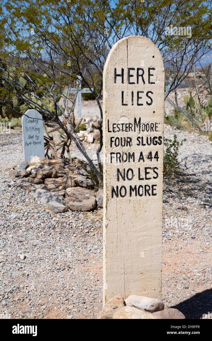 USA, Arizona, Tombstone, Boothill Graveyard Stock Photo: 68414635 - Alamy