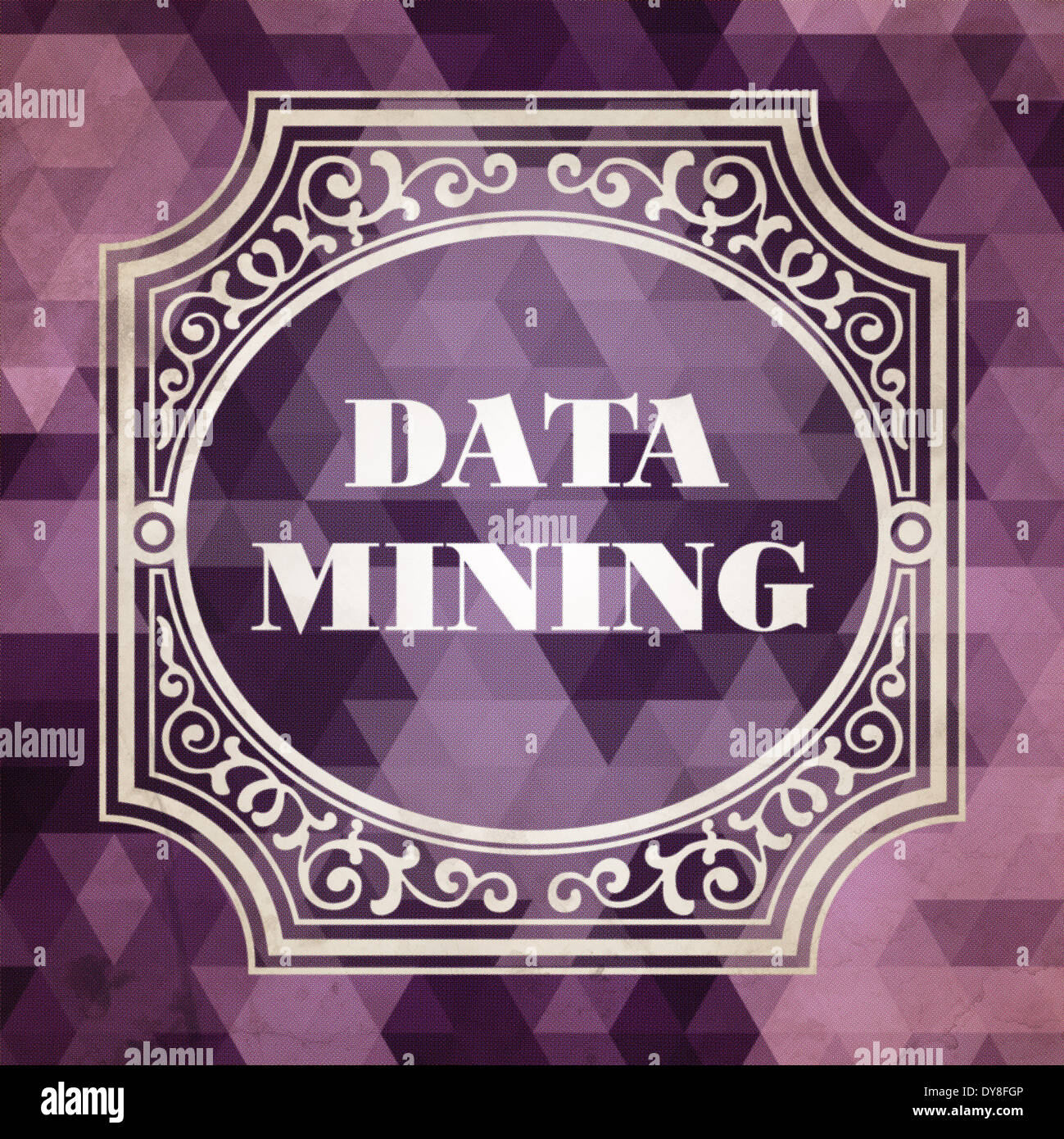 Data Mining Concept. Vintage design Stock Photo - Alamy