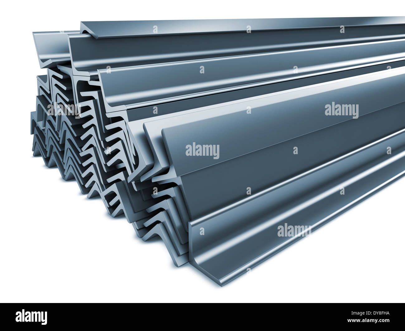 Rolled Metal Products Isolated on White Stock Photo - Alamy