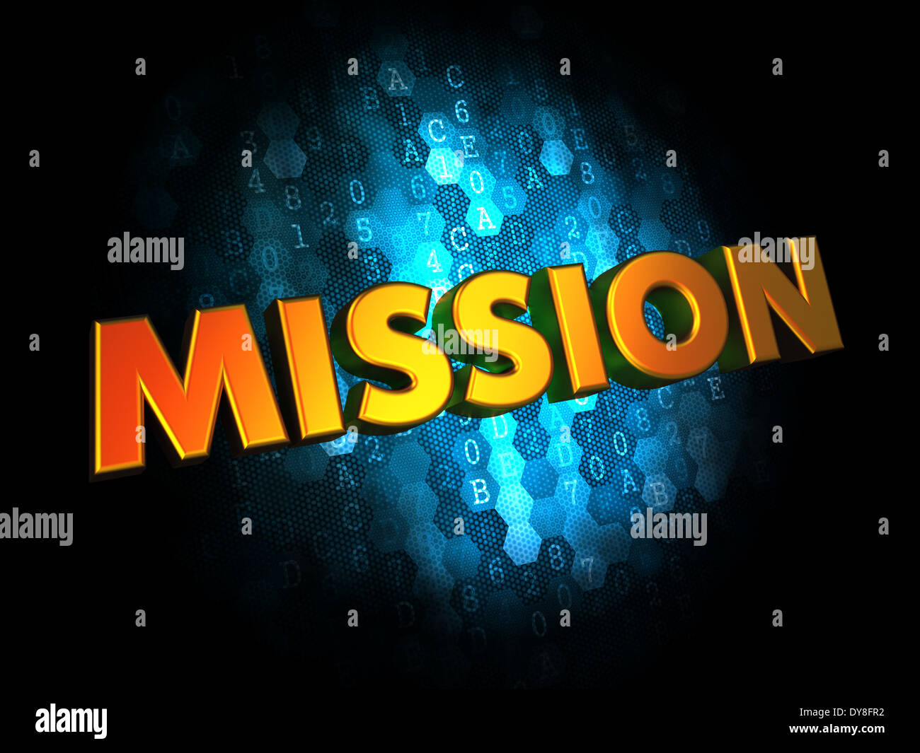 Mission Concept on Digital Background Stock Photo - Alamy