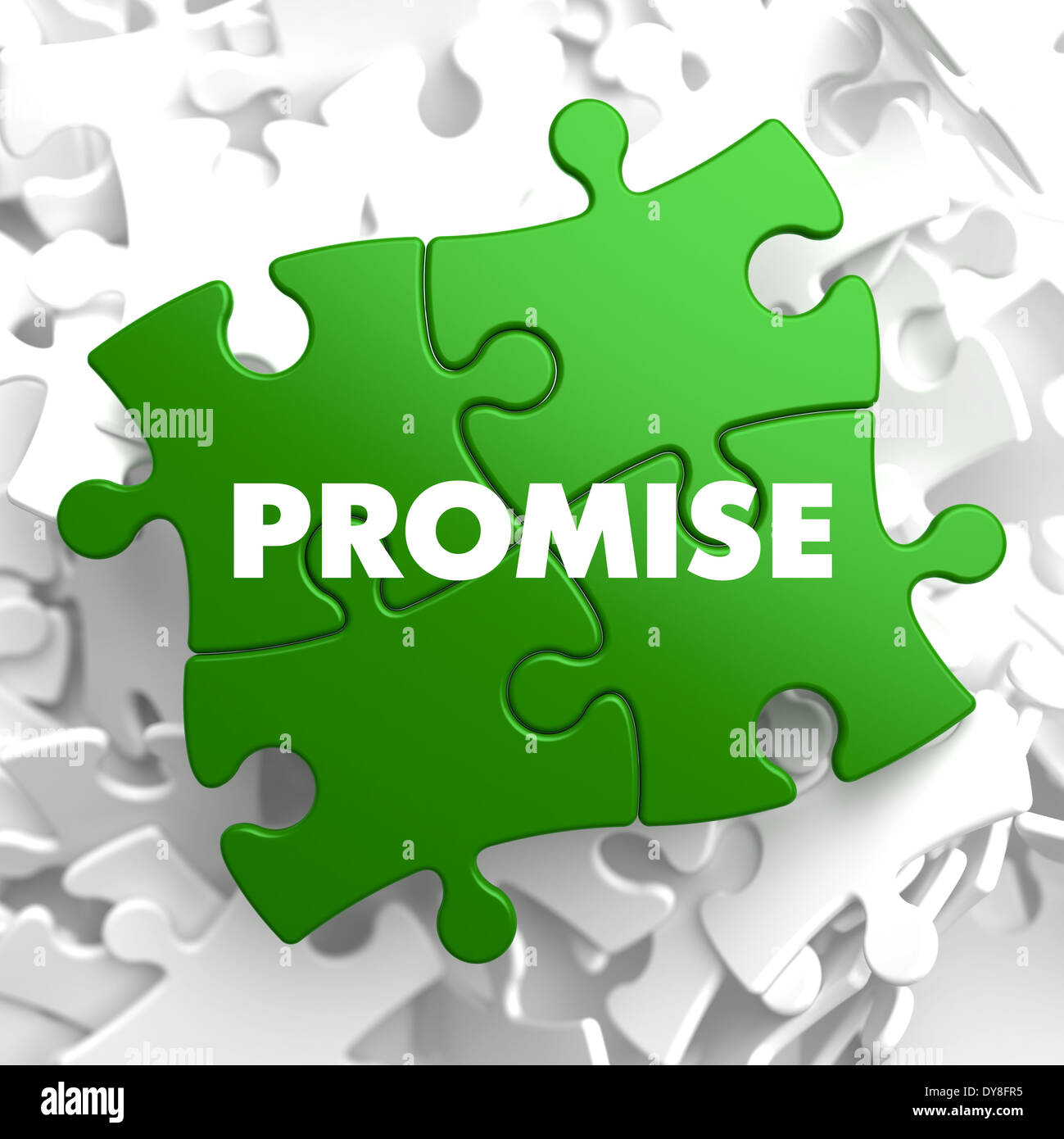 Promise Word on Green Puzzle Stock Photo - Alamy
