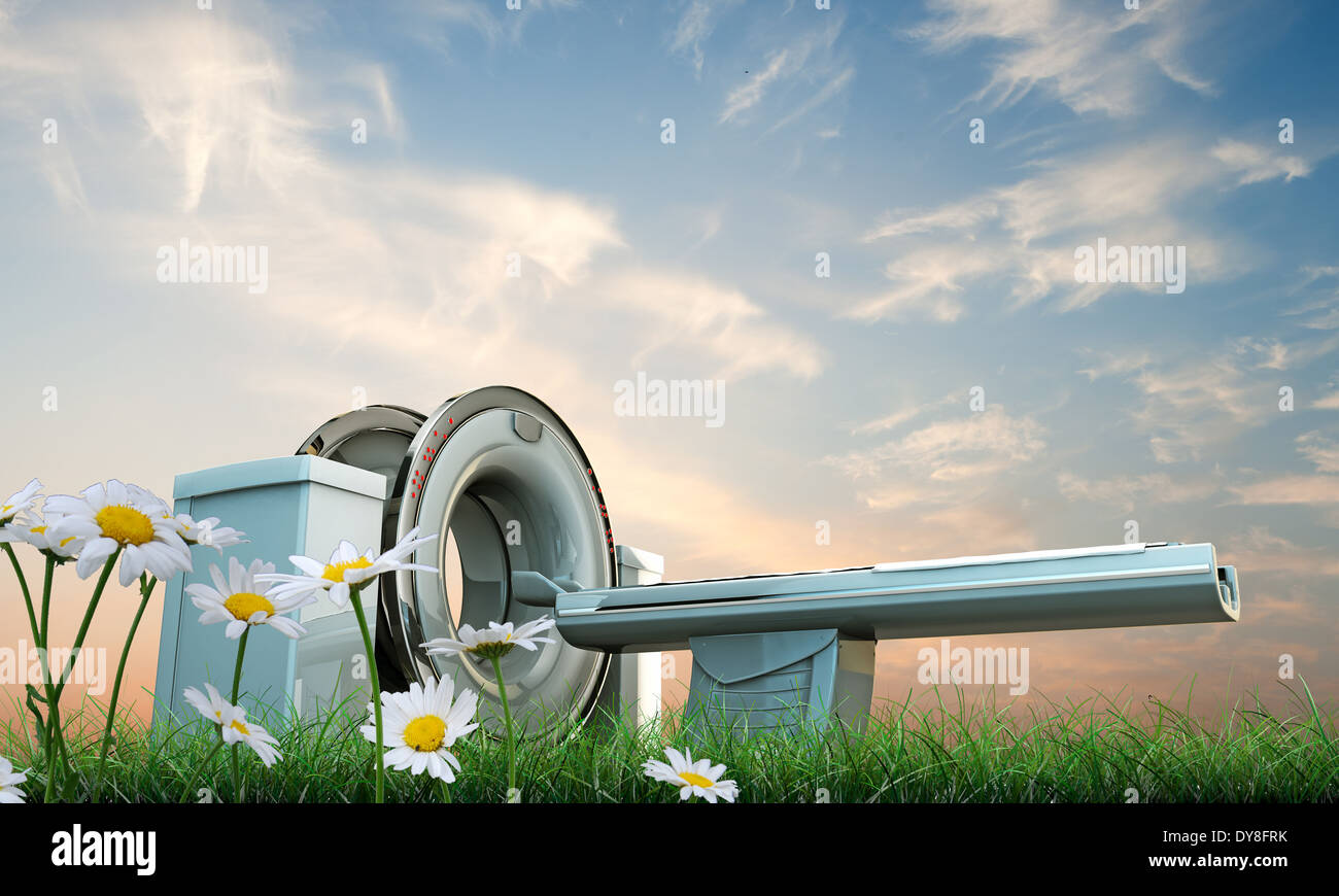 illustration of the tomography machine Stock Photo - Alamy