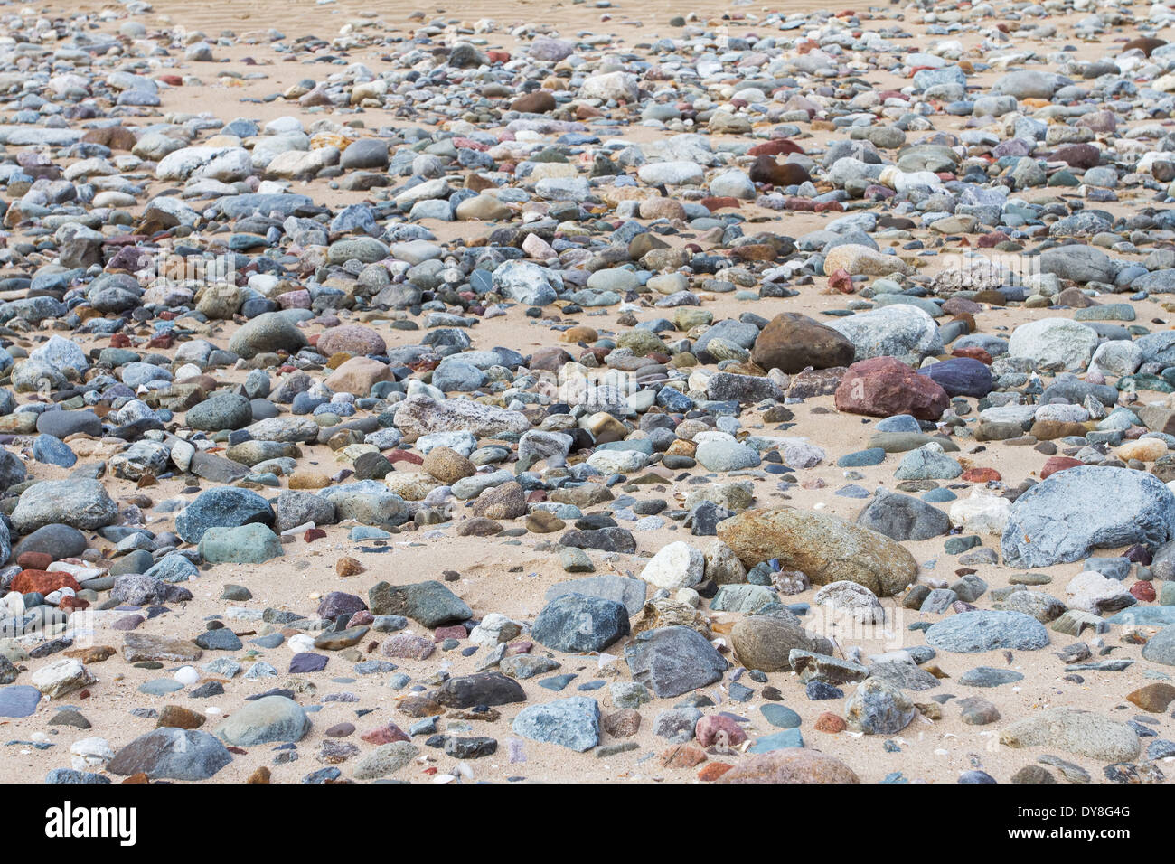 Abstract pebble beach hi-res stock photography and images - Alamy