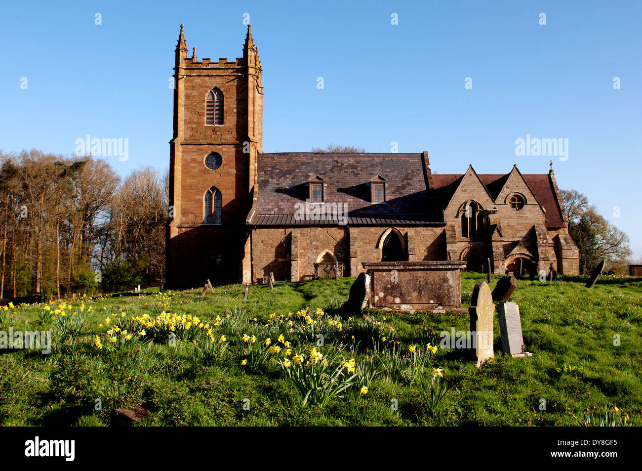 St. Mary`s Church, Hanbury, Worcestershire, England, UK Stock Photo - Alamy