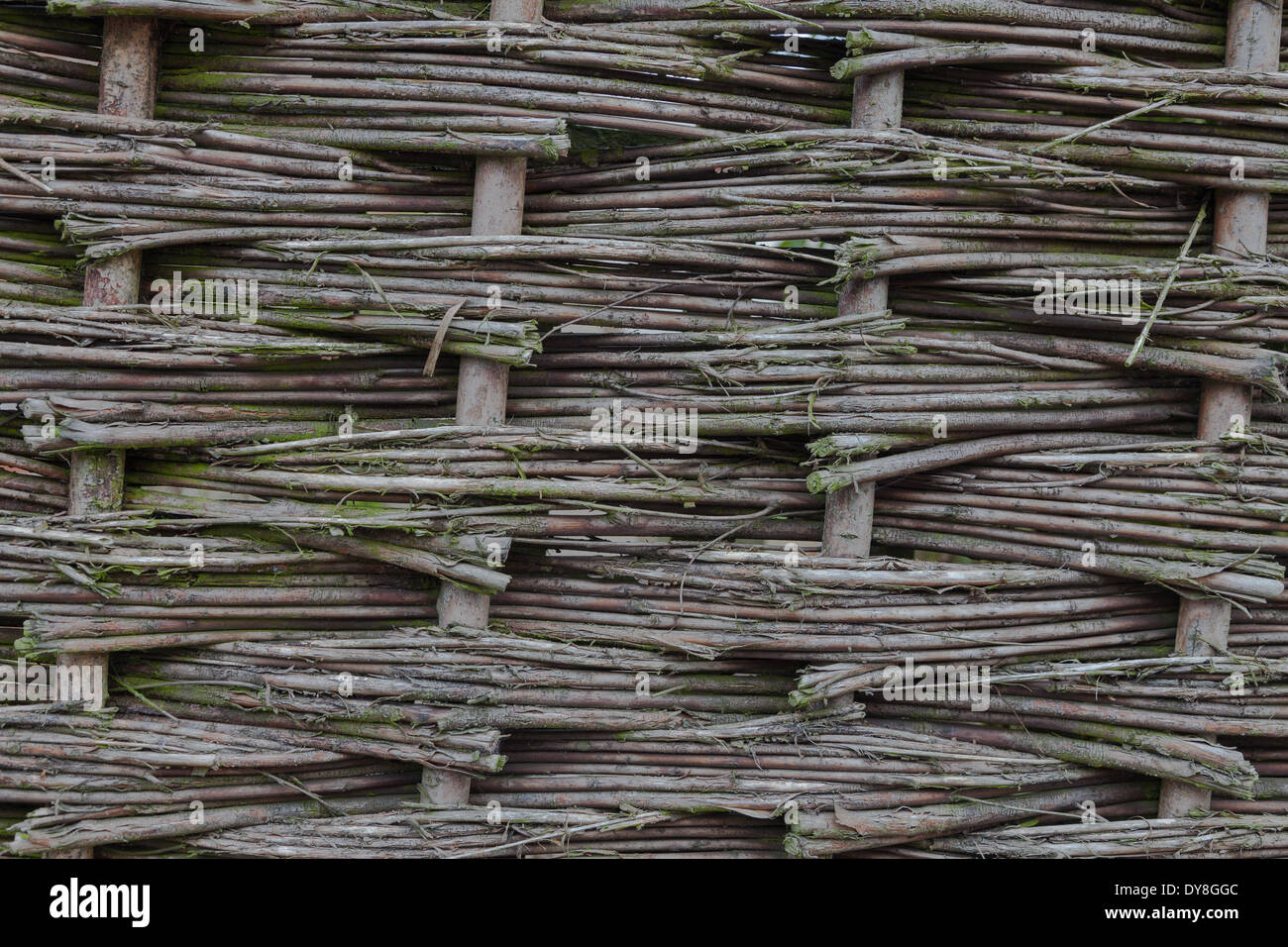 Rustic Wicker Fence High Resolution Stock Photography and Images - Alamy