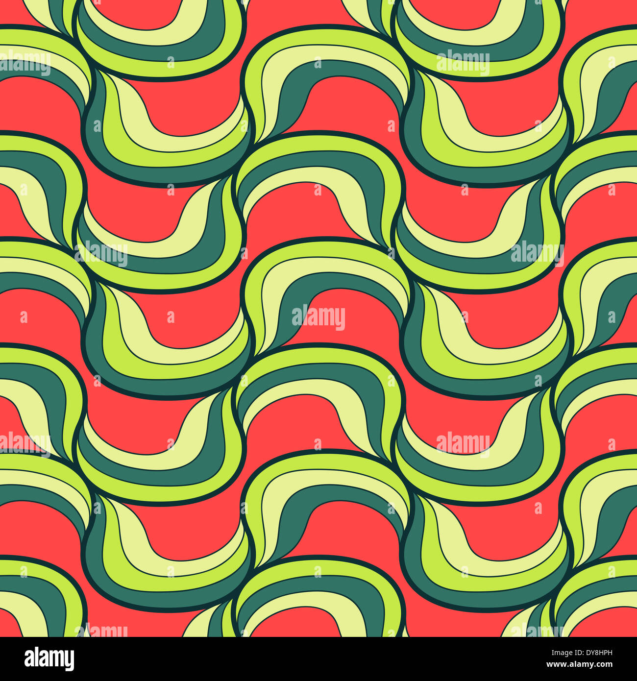 Wave hand drawn pattern hi-res stock photography and images - Alamy