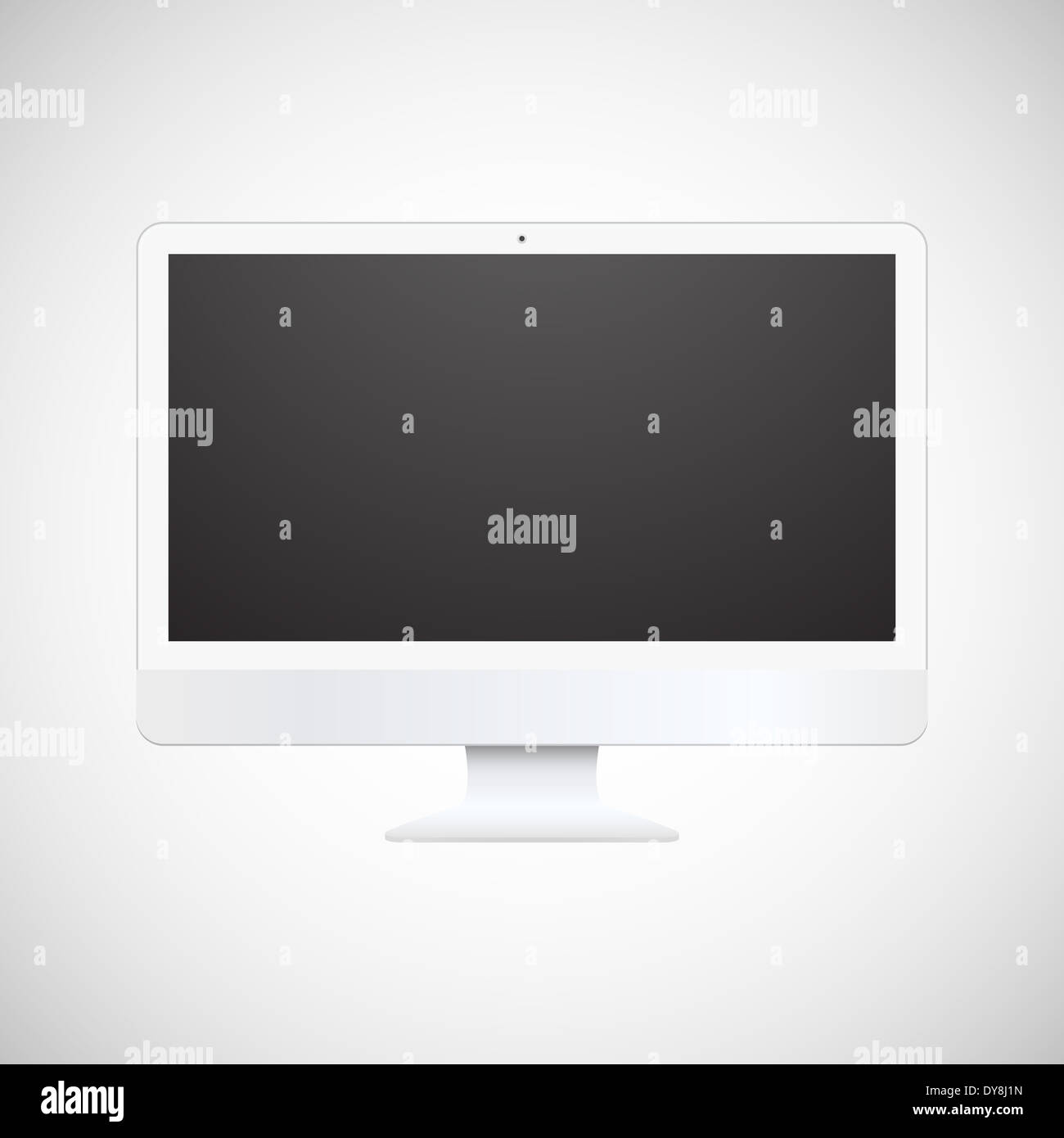 Isolated white computer display Stock Photo - Alamy
