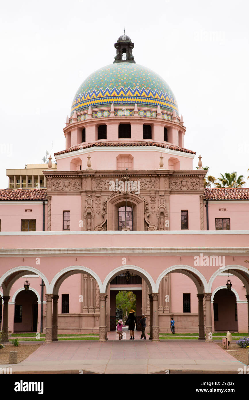 USA, Arizona, Tucson, Pima County Courthouse, built in 1929 Stock Photo ...