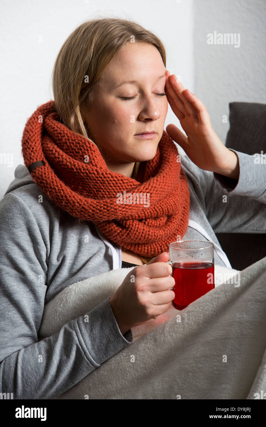 Sick tea drinking hi-res stock photography and images - Alamy