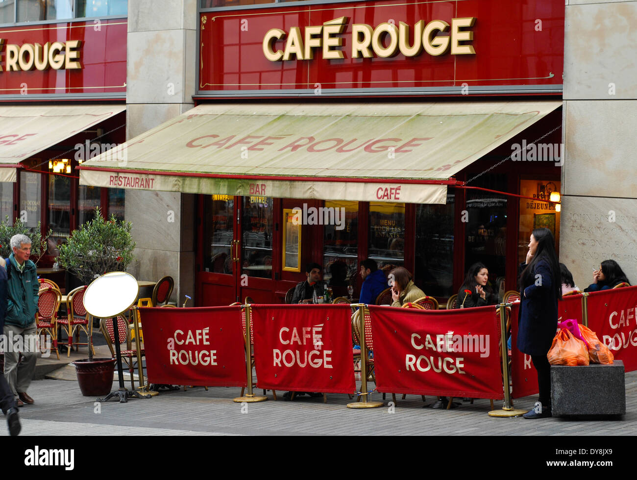 Cafe Rouge restaurant Birmingham UK Stock Photo - Alamy