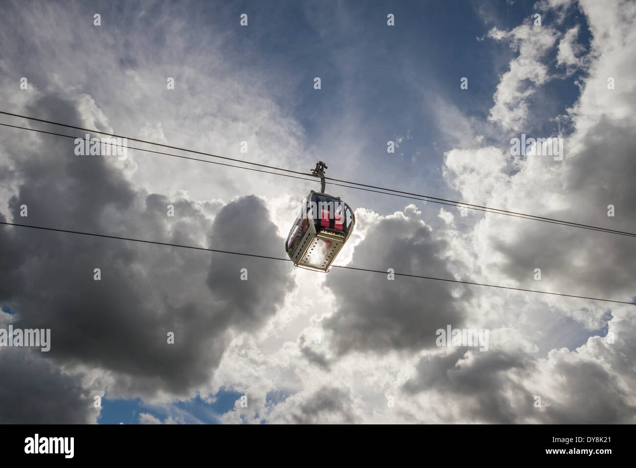 Emirates Air Line cable car in east London, UK Stock Photo - Alamy