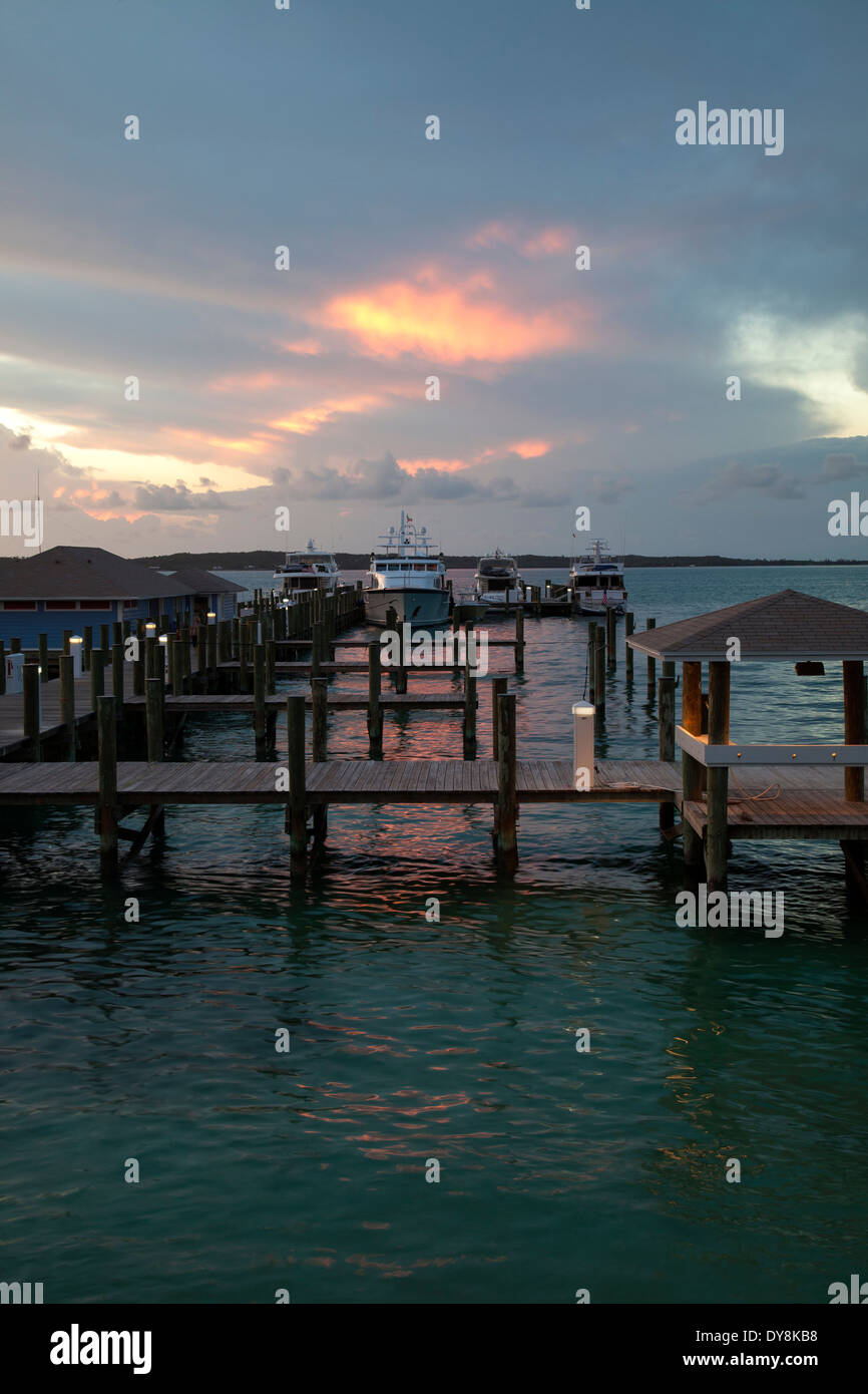Sunset at Romora Bay Resort Stock Photo - Alamy