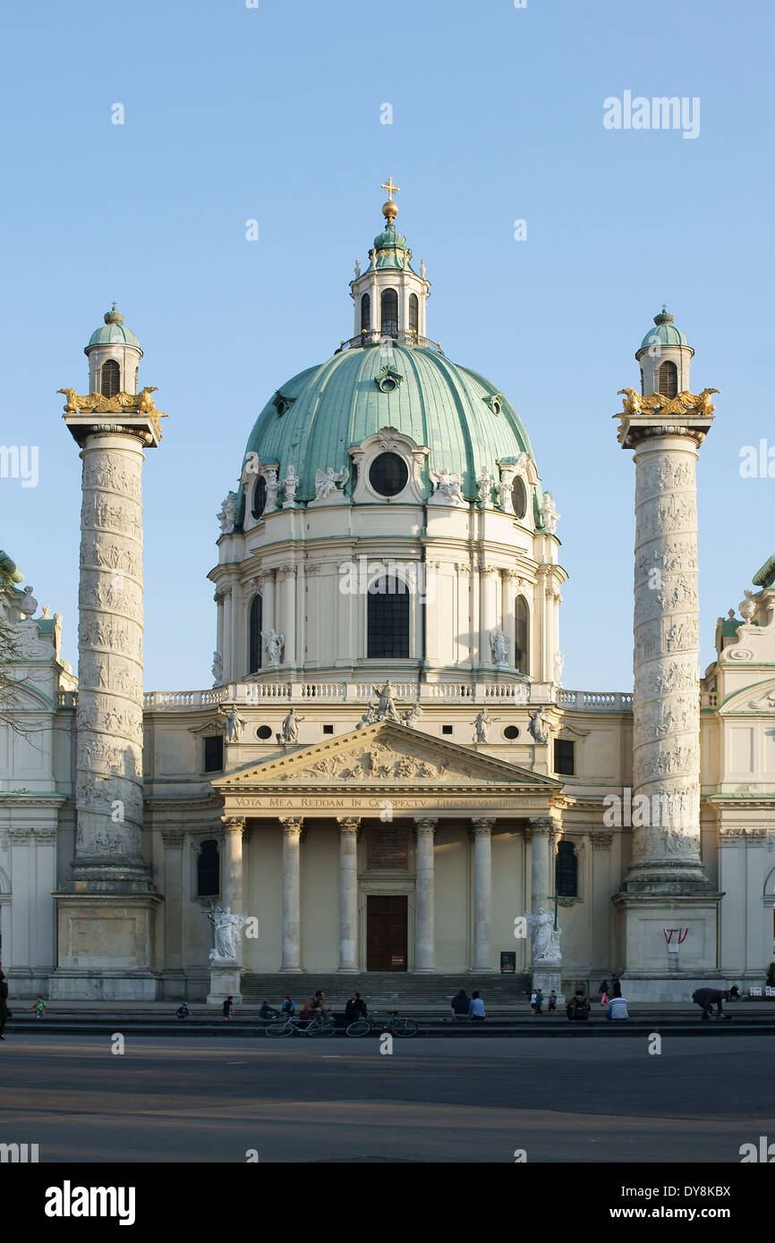 Charles Church Vienna Stock Photo - Alamy