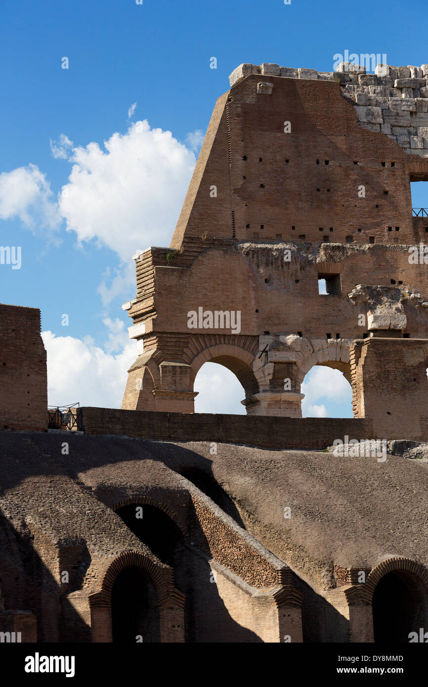 Interior of architecture design Colosseum, Rome, Italy Stock Photo - Alamy