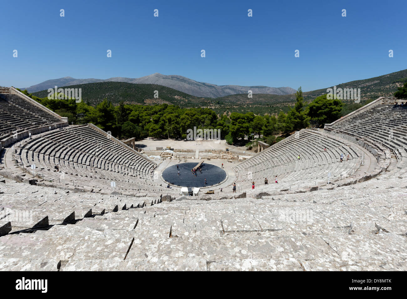 The ancient Greek theatre at sanctuary Asklepios (Asclepius) Epidaurus ...